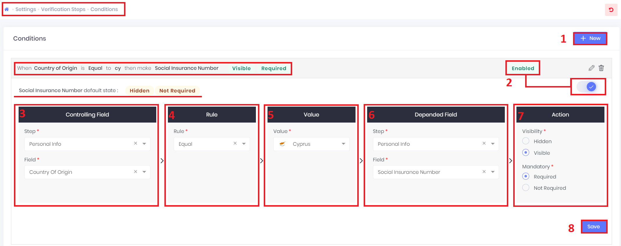 10030 - How to set Conditions for verification steps – IMPACT TECH LTD