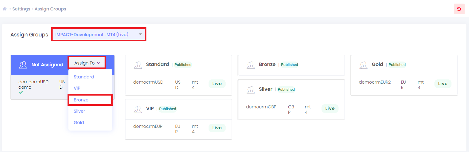 10035 - How to Assign/Unassign a Group to a Trading Account – IMPACT ...